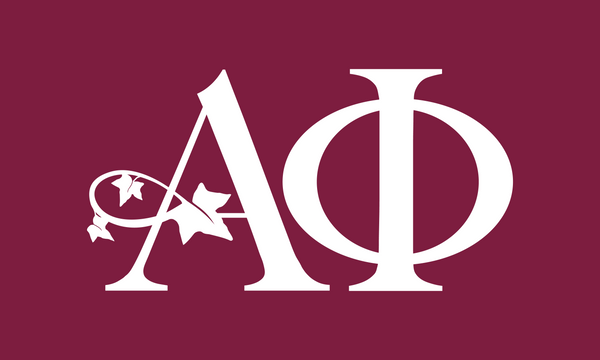 Alpha Phi Sorority Greek Letters Flag, Two-Color Design – SororityShop