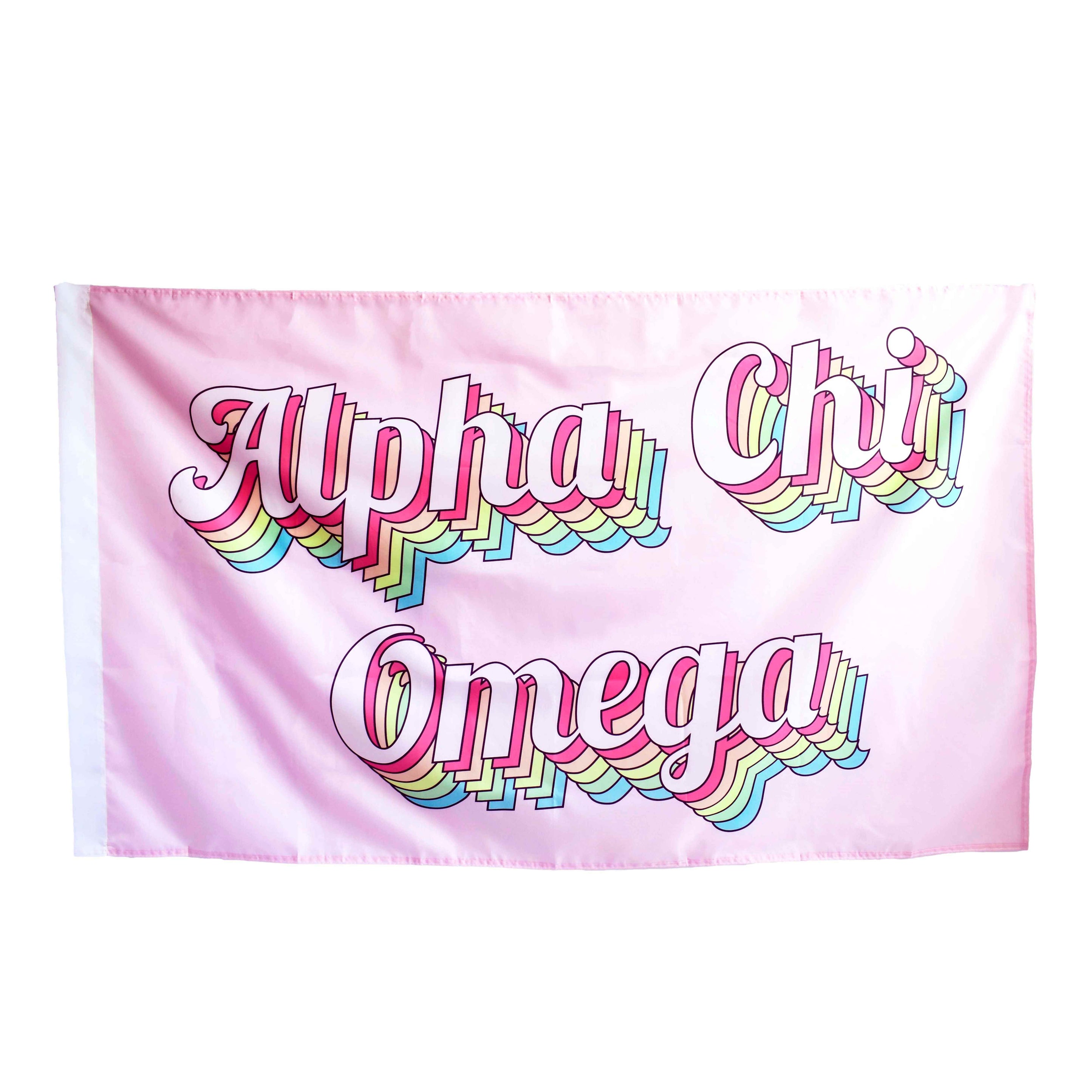 Alpha Chi Omega Retro Flag - SororityShop