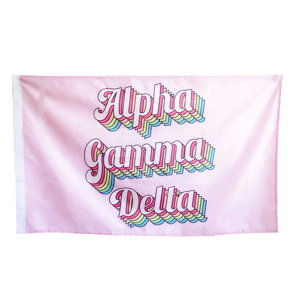 Alpha Gamma Delta Retro Flag – SororityShop
