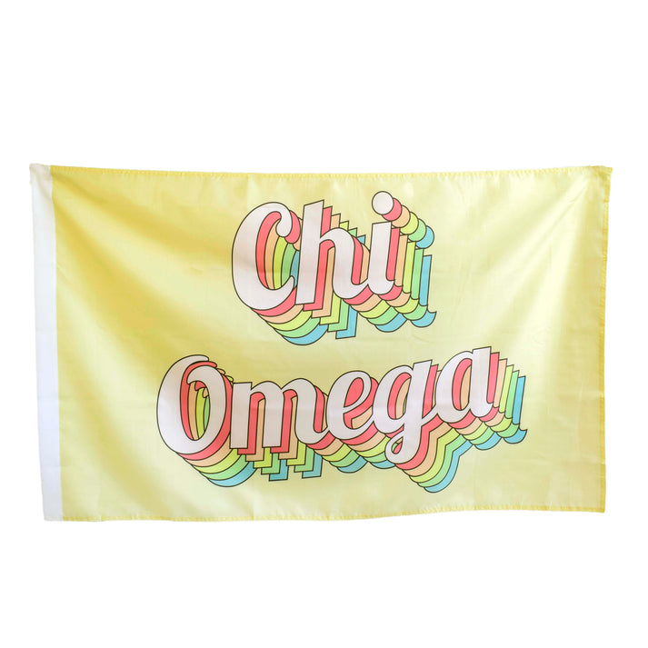 Chi Omega Retro Flag – SororityShop