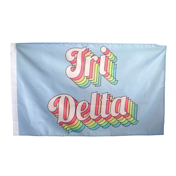 Delta Delta Delta Retro Flag – SororityShop
