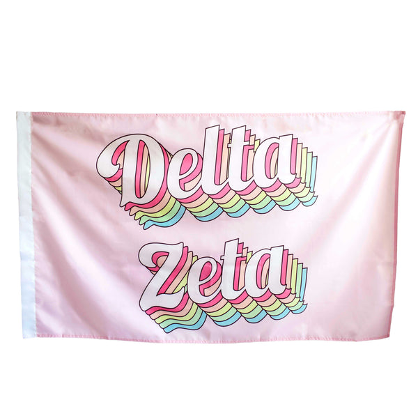 Delta Zeta Retro Flag – SororityShop