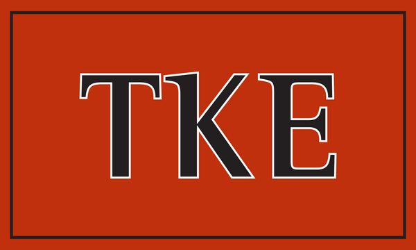 Tau Kappa Epsilon Fraternity Greek Letters Flag, Two-Color Design ...