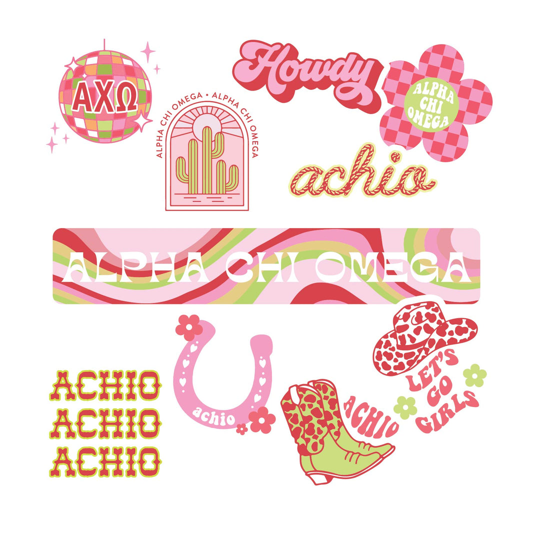 Western Disco Sticker Sheets - SororityShop
