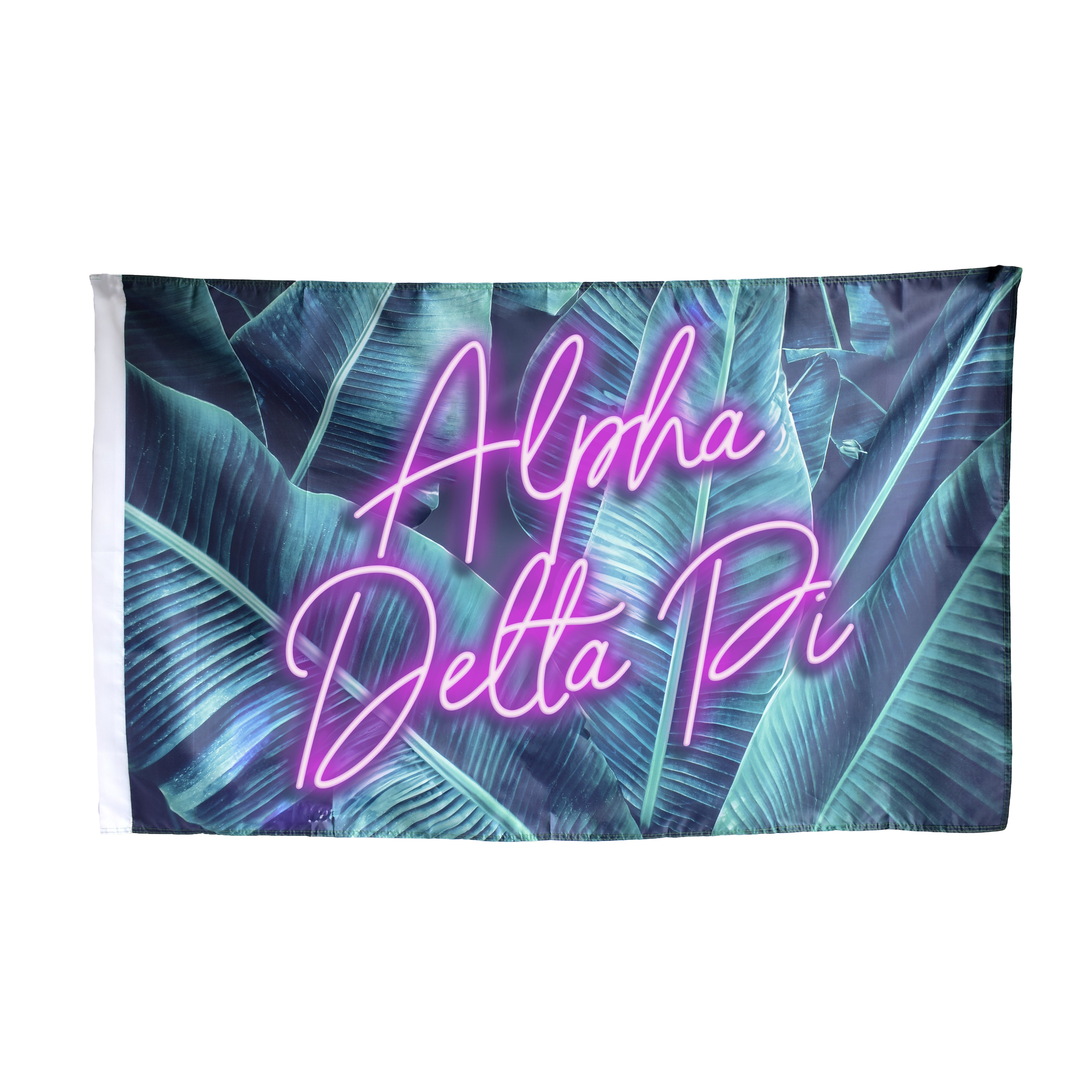 Alpha Delta Pi Neon Palm Flag - SororityShop