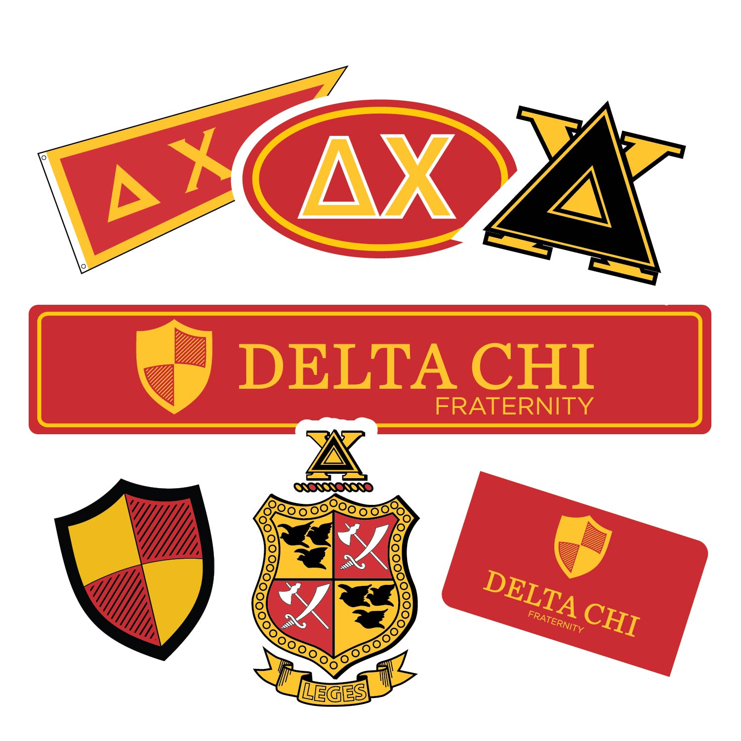 Delta Chi Fraternity Sticker Sheet- Brand Focus – SororityShop