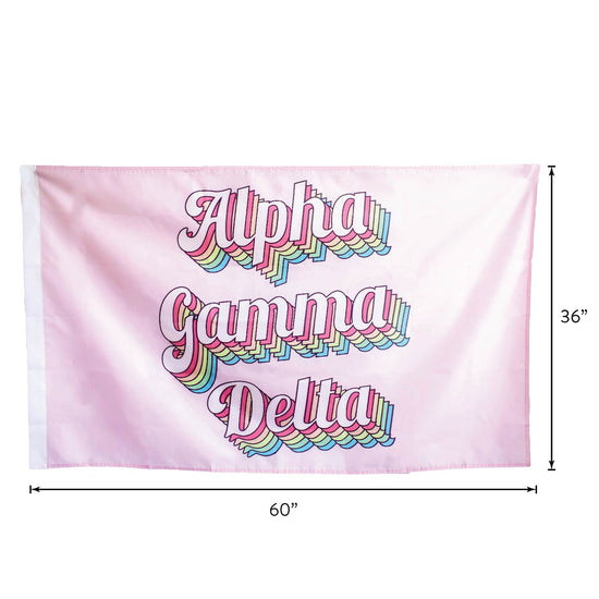 Phi Mu Retro Flag – SororityShop