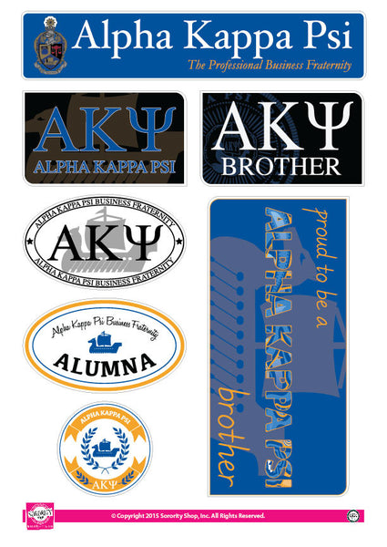 Alpha Kappa Psi Family Stickers – SororityShop