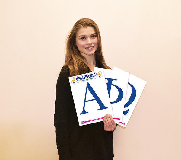 Alpha Phi Omega Jumbo Letter Decals – SororityShop