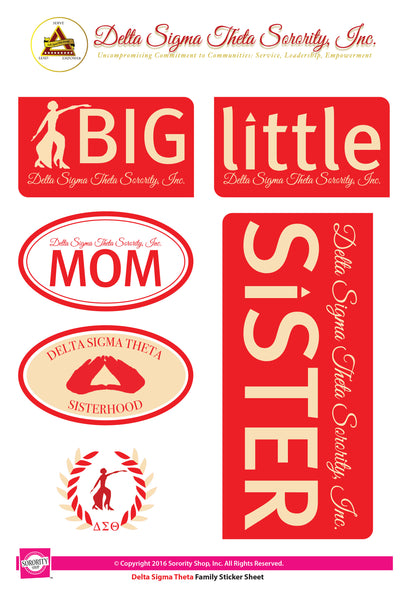 Delta Sigma Theta Stickers | Delta Big Little Sisters | ΔΣΘ – SororityShop