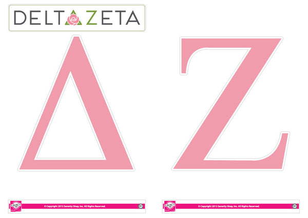 Delta Zeta Jumbo Letter Decals – SororityShop