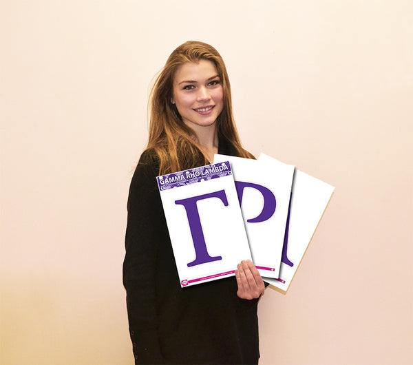 Gamma Rho Lambda Jumbo Letter Decals – SororityShop