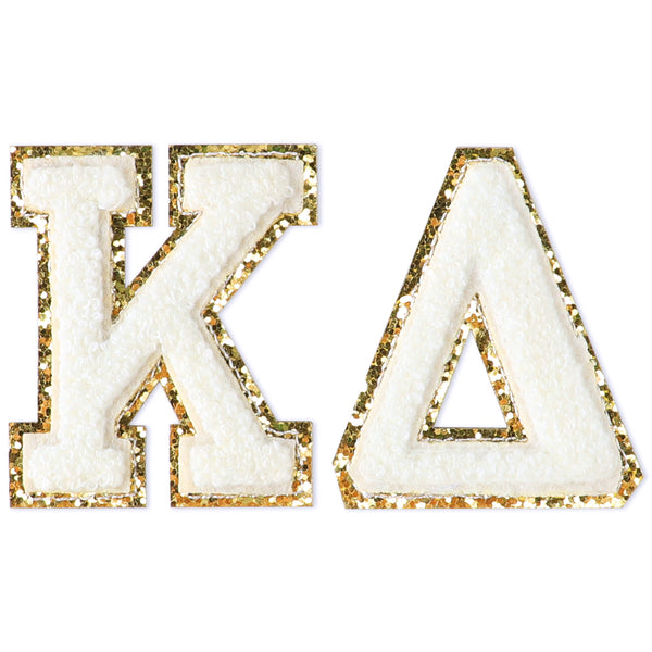 Kappa Delta Chenille Stickers - KD Greek Letter Stickers – SororityShop