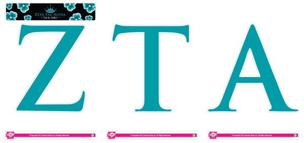 Zeta Tau Alpha Jumbo Letter Decals – SororityShop