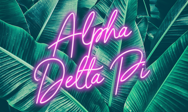 Alpha Delta Pi Neon Palm Flag – SororityShop