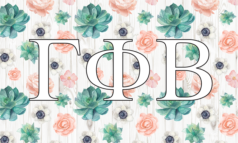 Gamma Phi Beta Letter Designs