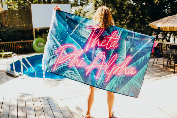 Theta Phi Alpha Neon Palm Flag – SororityShop